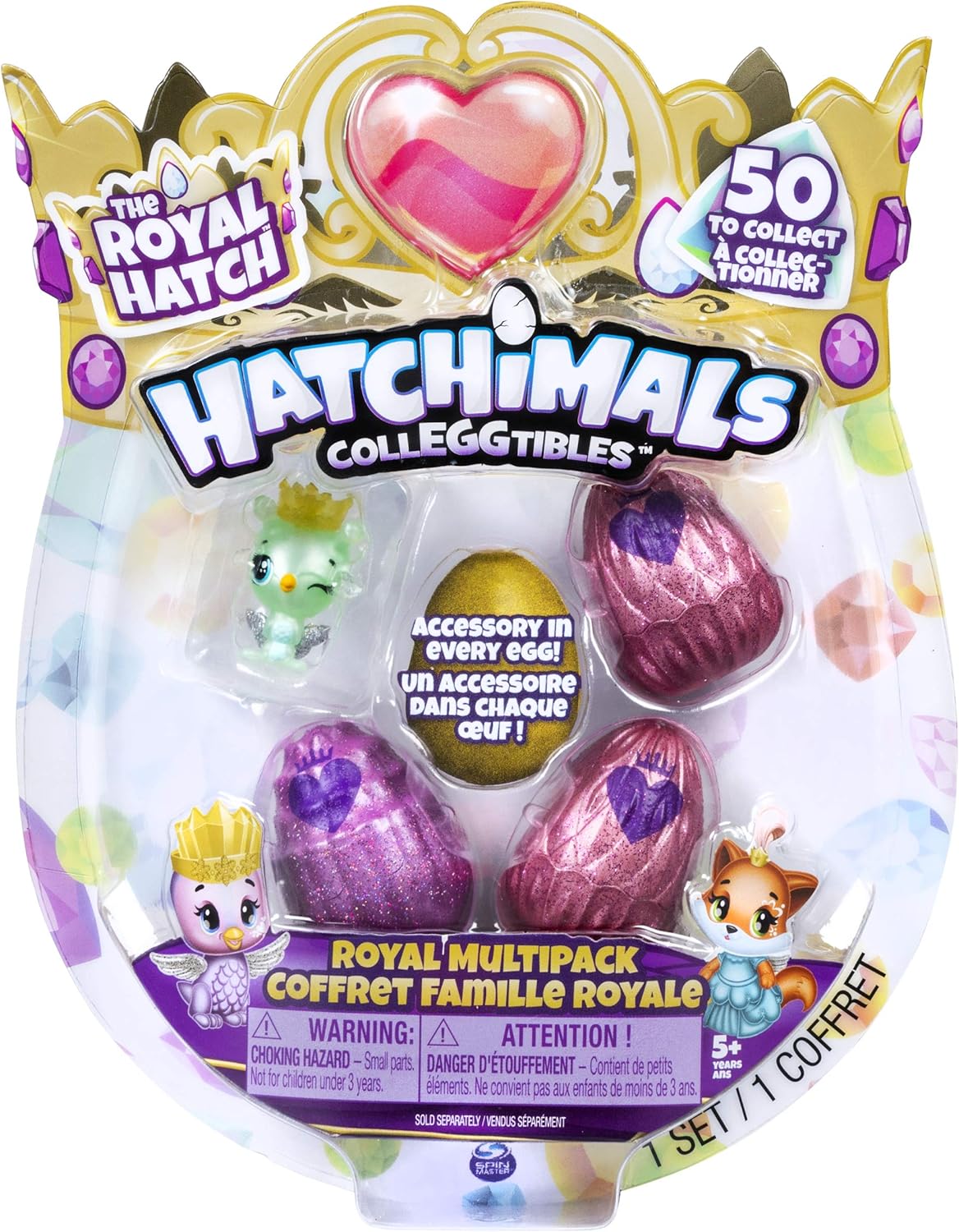 HATCHIMALS 6047212 CollEGGtibles, Season 6, Royal Multipack with 4 ...