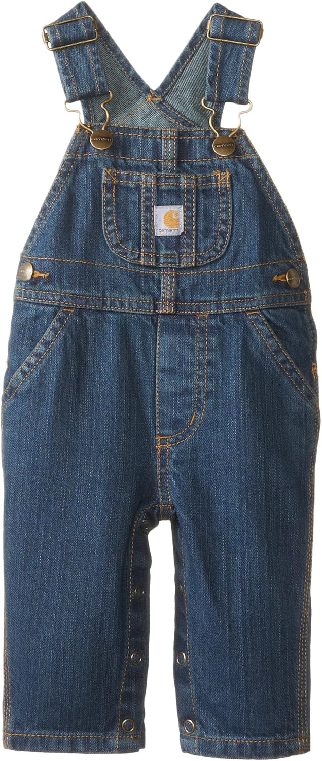 Amazon.com: Carhartt Baby-Boys Infant Denim Bib Overall-Inf Tod: Clothing