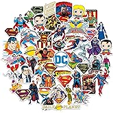 Amazon.com: Superman Character Poses 50ct Die Cut Vinyl Stickers ...