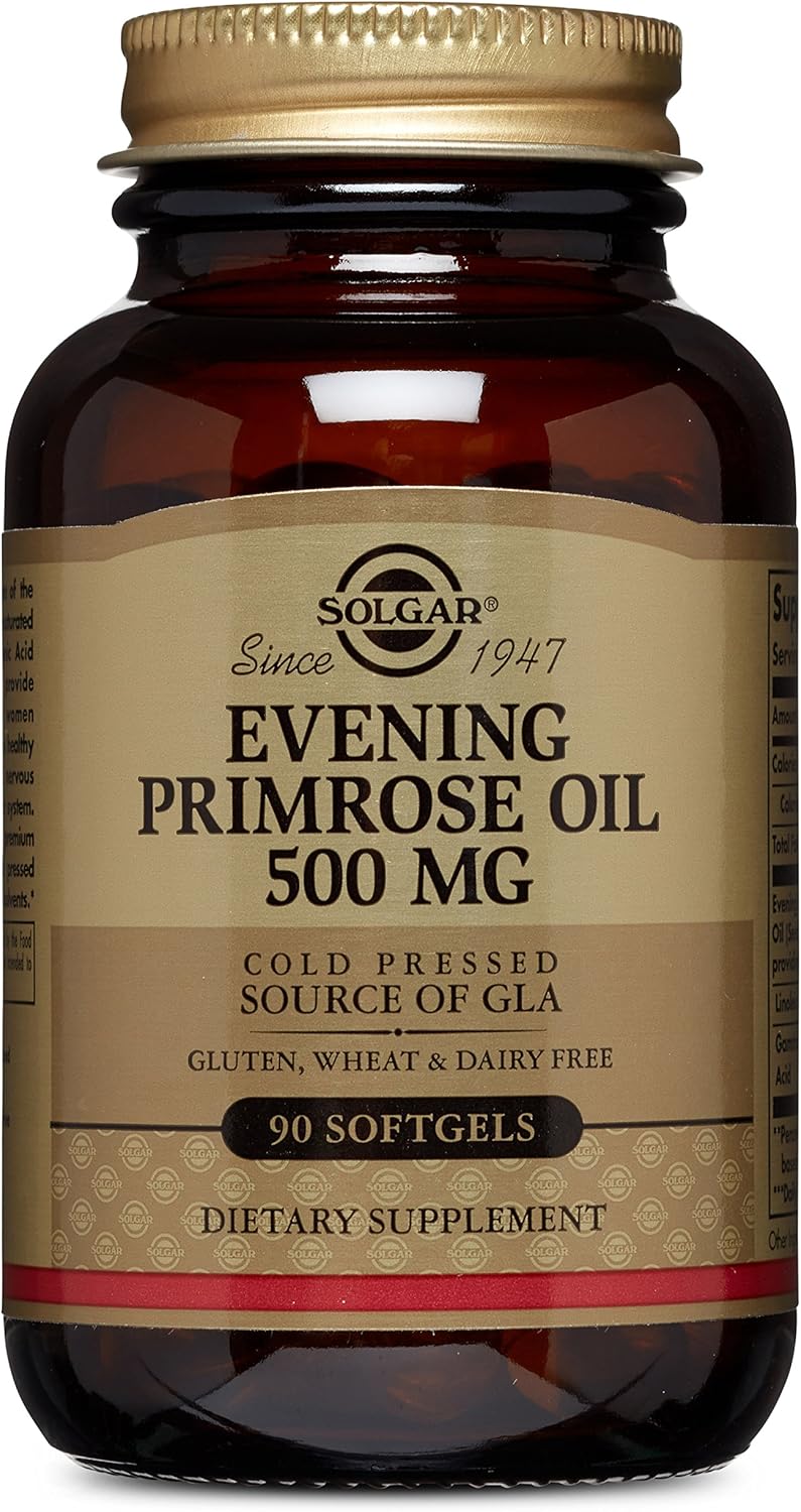 Solgar Evening Primrose Oil Supplement, 500 mg, 90 Count - 90,Standard ...