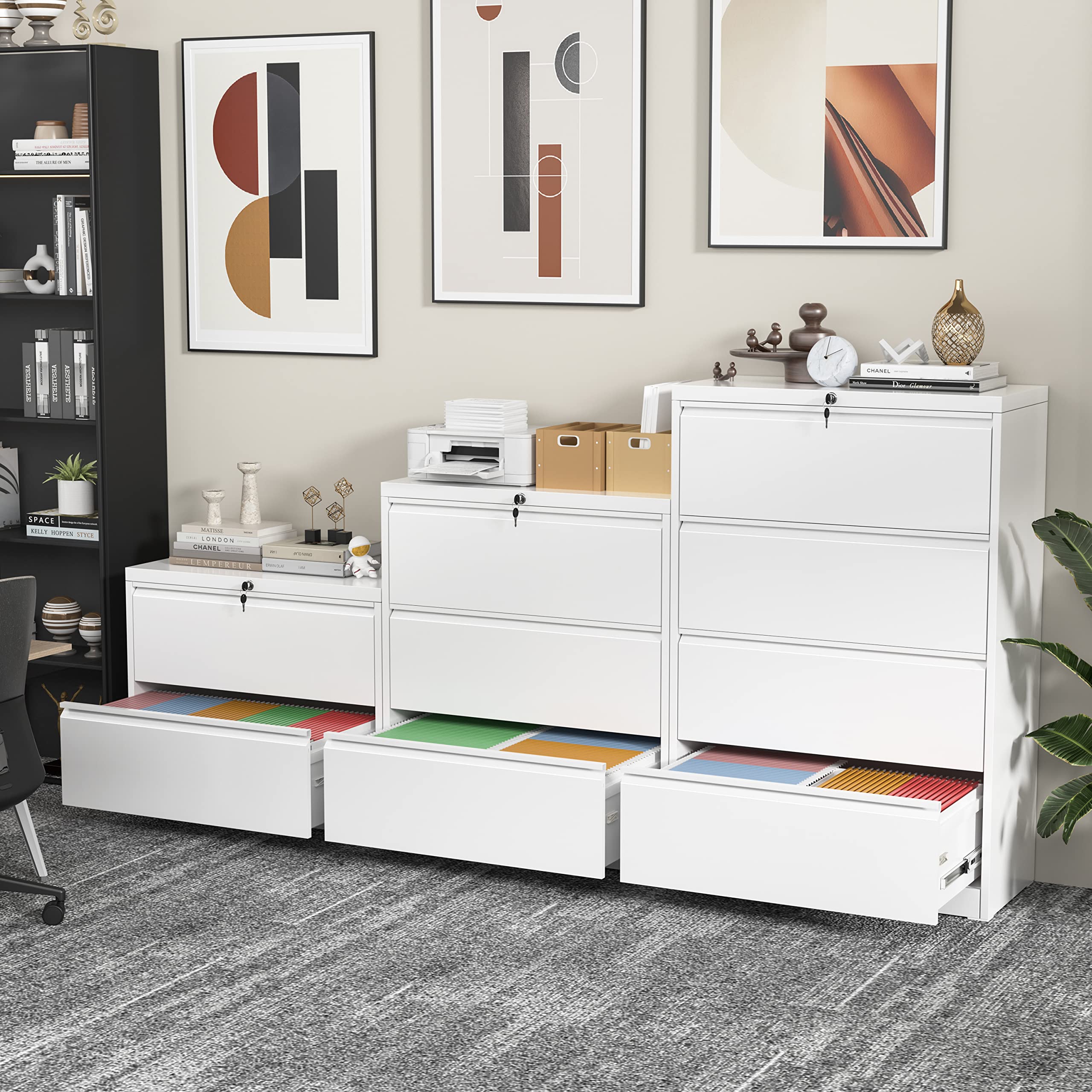 Mua Bonusall Lateral File Cabinet 2 Drawer, Metal Lateral Filing ...