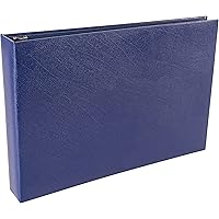 Amazon.com : 7 Ring Executive Check Binder with Zipper Pouch, Blue ...