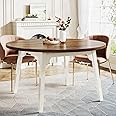 Amazon.com - Tribesigns Round Dining Table for 4-6, 47-Inch Farmhouse ...