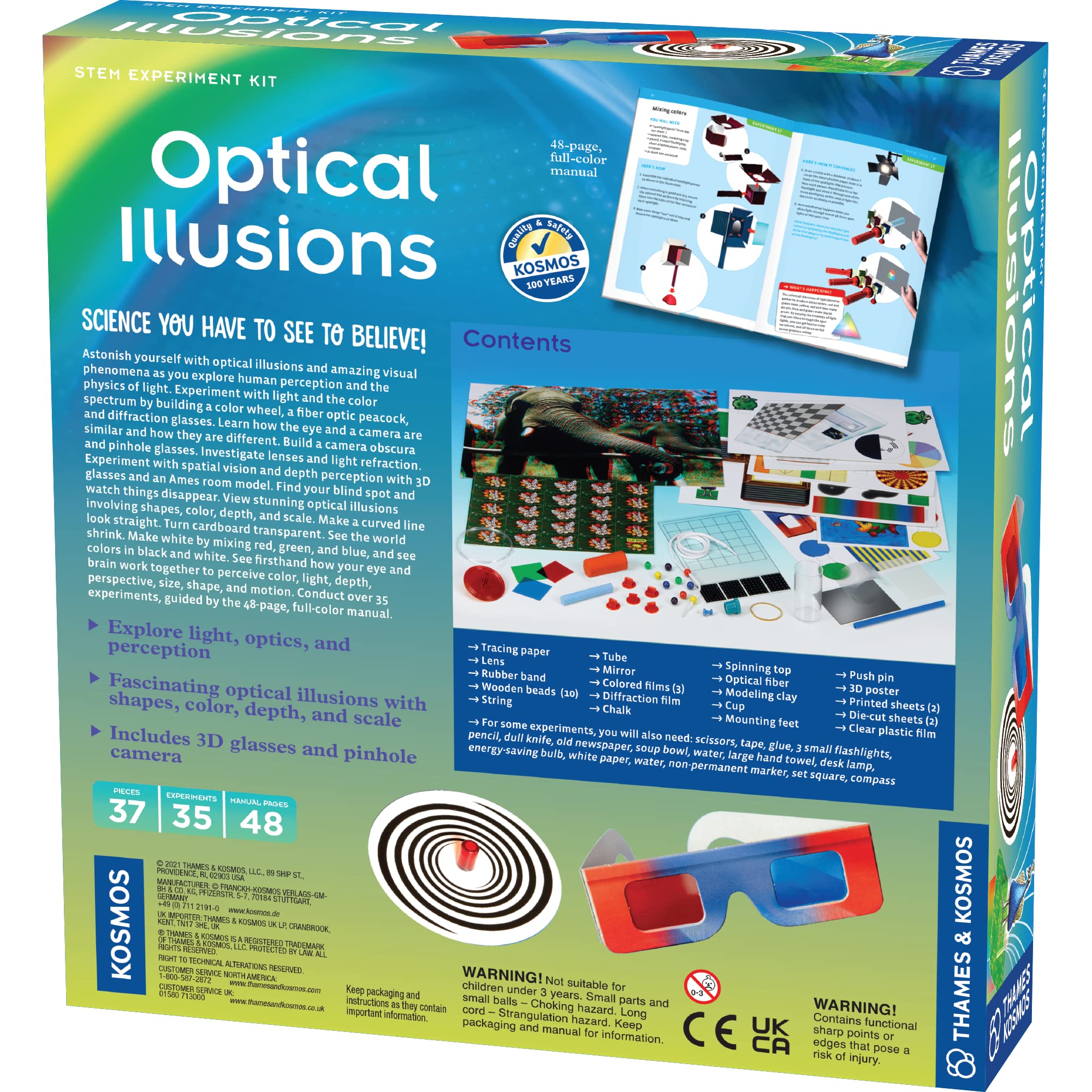 Mua Thames & Kosmos Optical Illusions STEM Experiment Kit | 35 Amazing ...