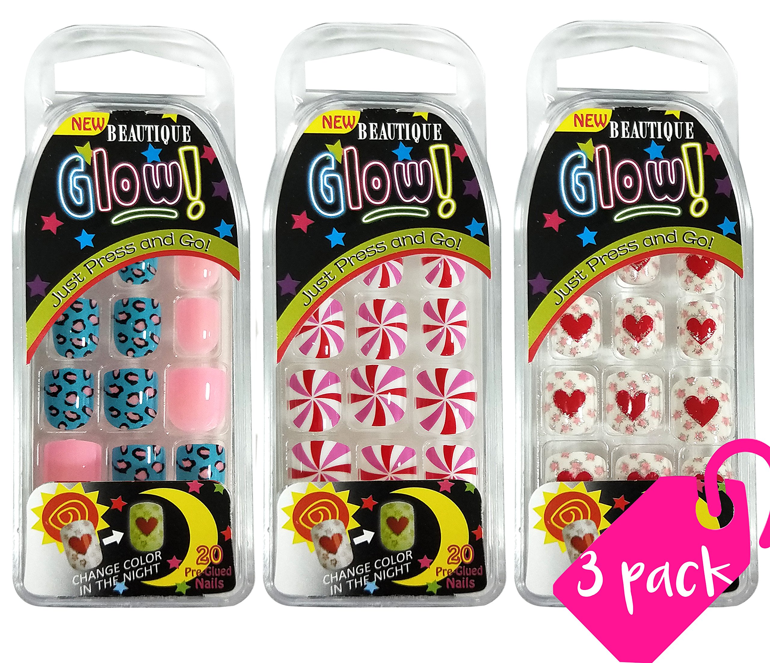 Amazon.com: Beautia 3 Pack So Cute Junior Nail for Kids 16601/16603 ...