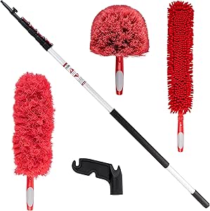 Amazon.com: 23 Foot High Reach Extension Pole Duster Kit - Telescopic ...