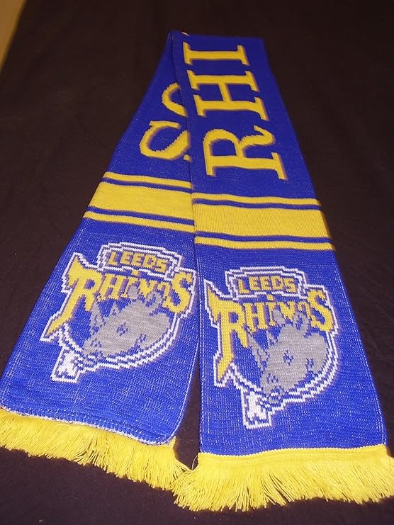 Leeds Rhinos Supporters Scarf: Amazon.co.uk: Sports & Outdoors