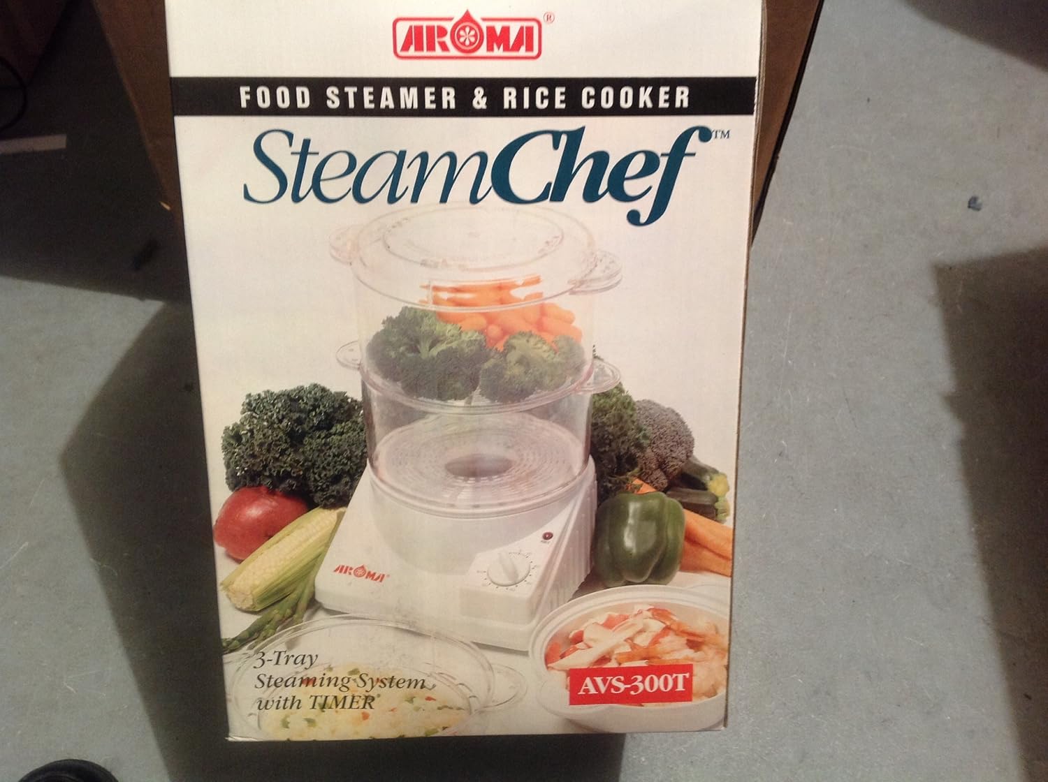 Amazon.com: AROMA STEAM CHEF - Food & Rice Steamer - model AVS-300T ...