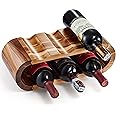 Amazon.com: BLUEWEST Wooden Wine Racks Countertop – 6 Bottle ...