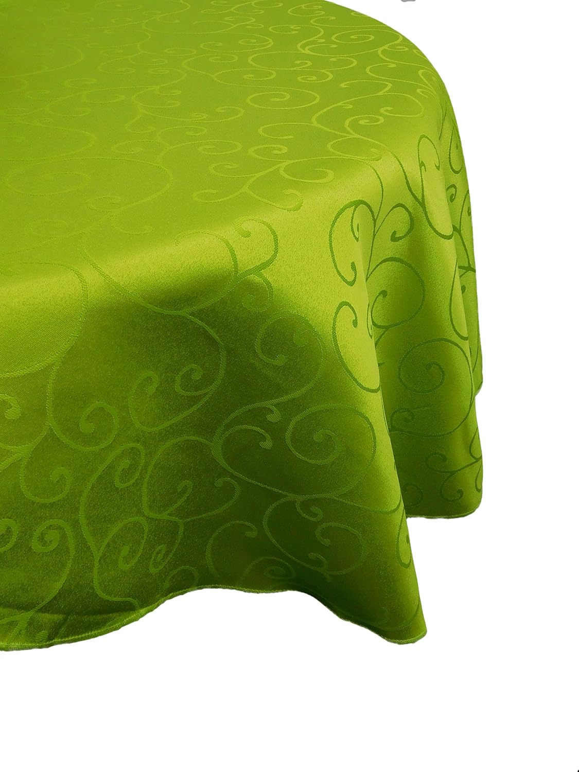 Amazon.com: Christmas Concepts 36" Damask Fabric Lime Green Round ...