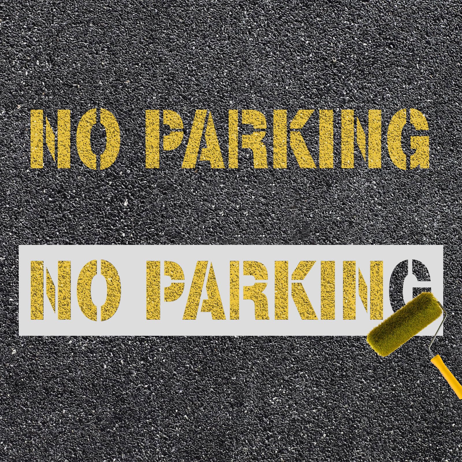 No Parking Stencil, 4 Inch Letter Stencils Flexible Silicone Parking ...