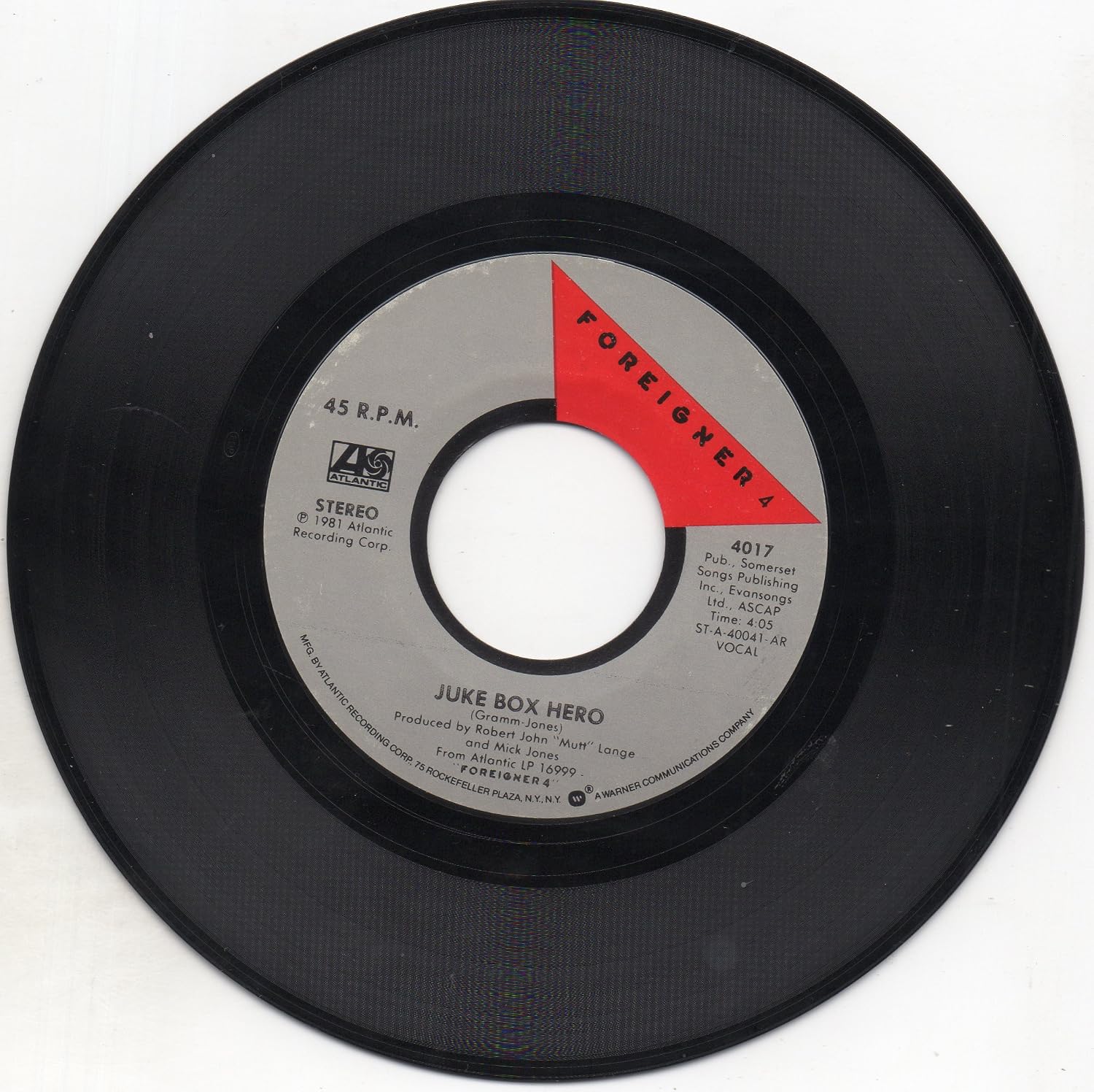 FOREIGNER - NIGHT LIFE / JUKE BOX HERO (45/7") - Amazon.com Music