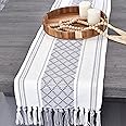 Amazon.com: Boho Small Coffee or Dining Table Runner with Tassels 14 x ...