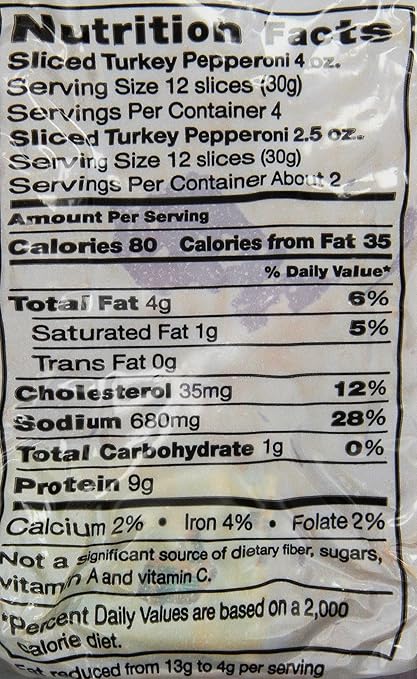 Hormel Turkey Pepperoni Nutrition Facts – Besto Blog