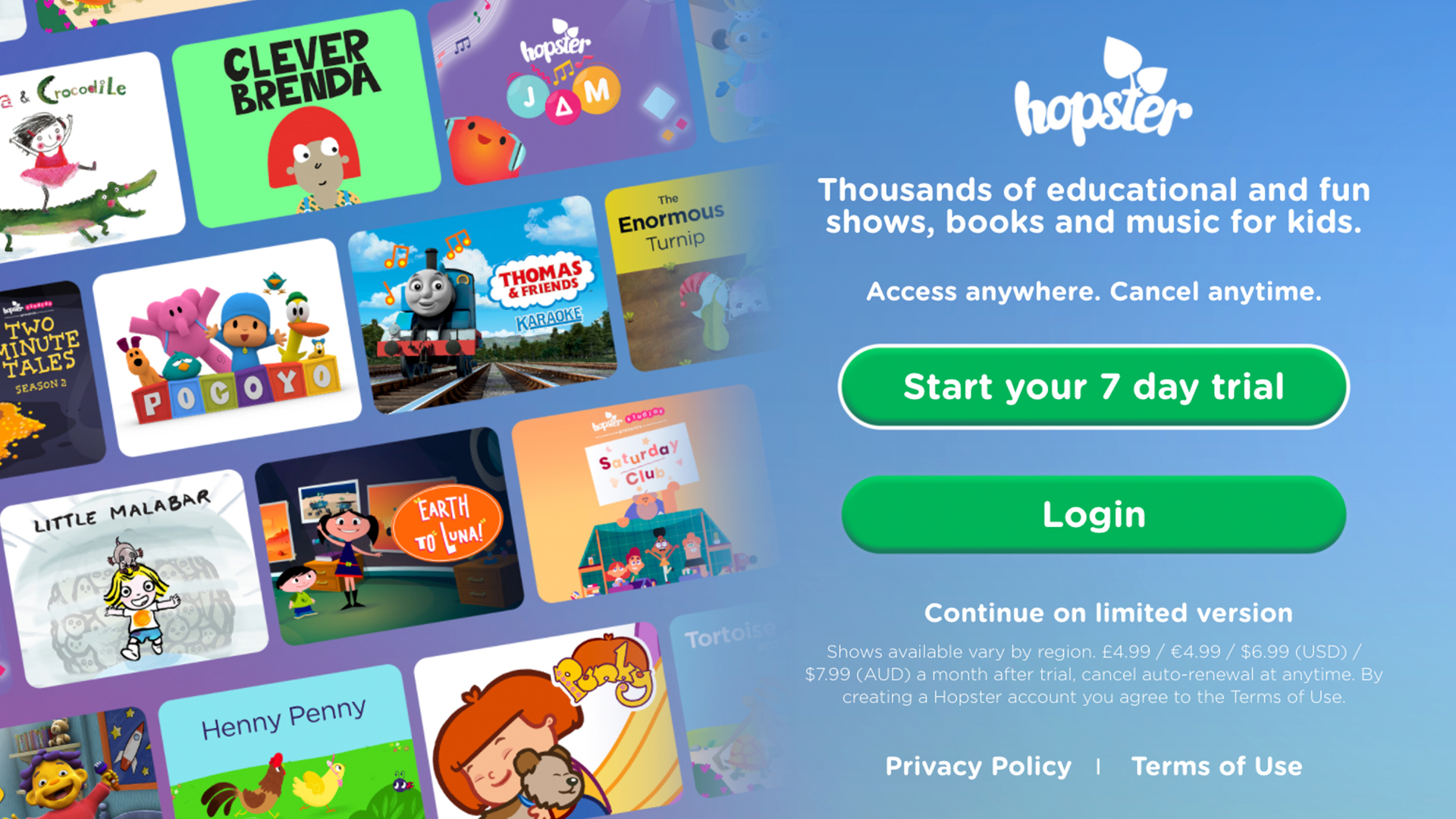 Amazon.com: Hopster: Educational Preschool TV & Music: Appstore for Android