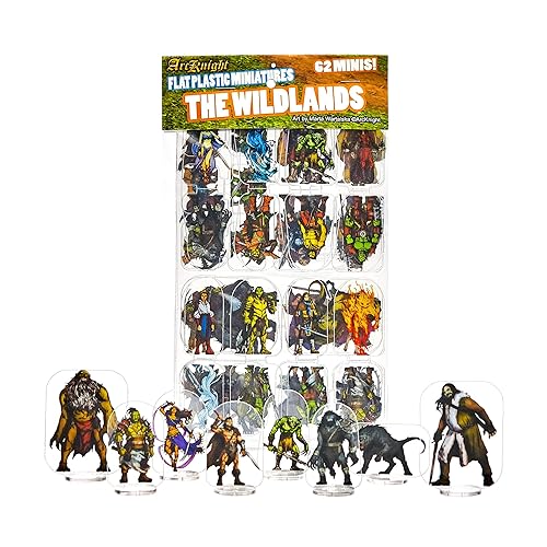 Arcknight Flat Plastic Miniatures: Wildlands; 62 Unique Wilderness ...