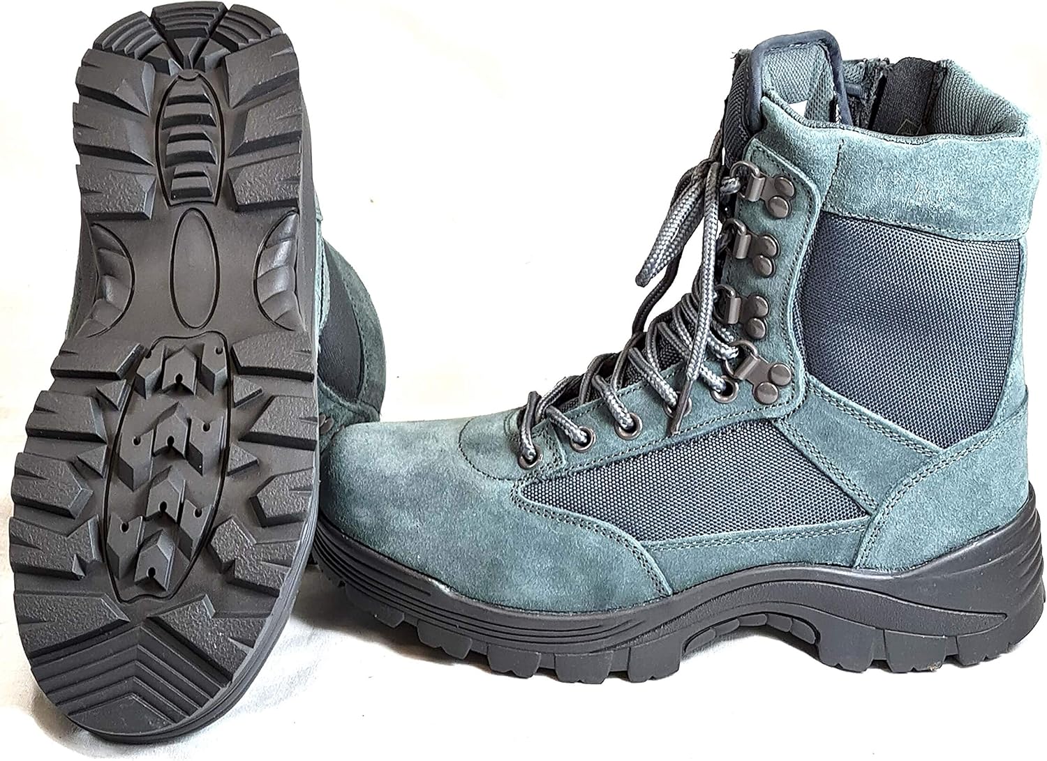 Scarponi Anfibi Grigio Anfibi Militari con Zip Anfibi Militari Grigi ...