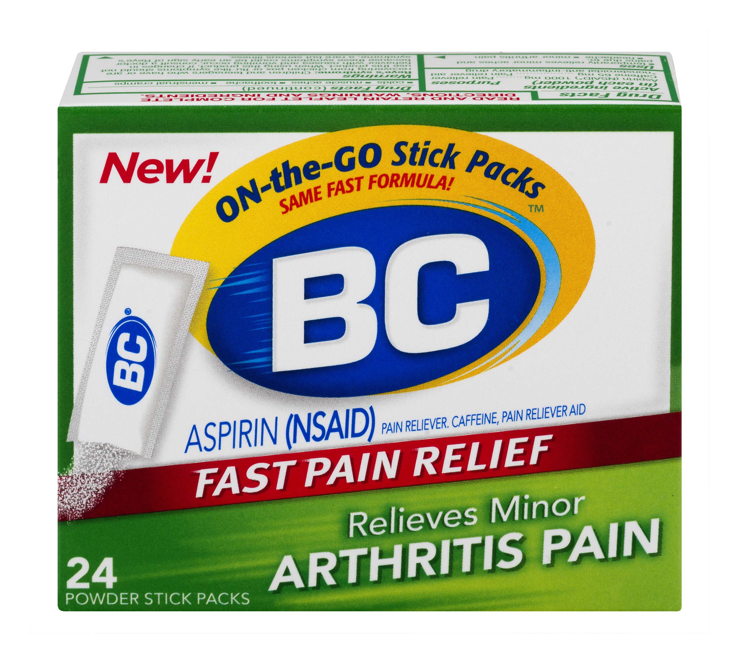 Amazon.com : BC Pain Relief Powders, 50 Each (Pack of 2) : Beauty