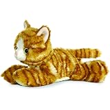 Amazon.com: Aurora® Adorable Mini Flopsie™ Ginger Cat™ Stuffed Animal ...
