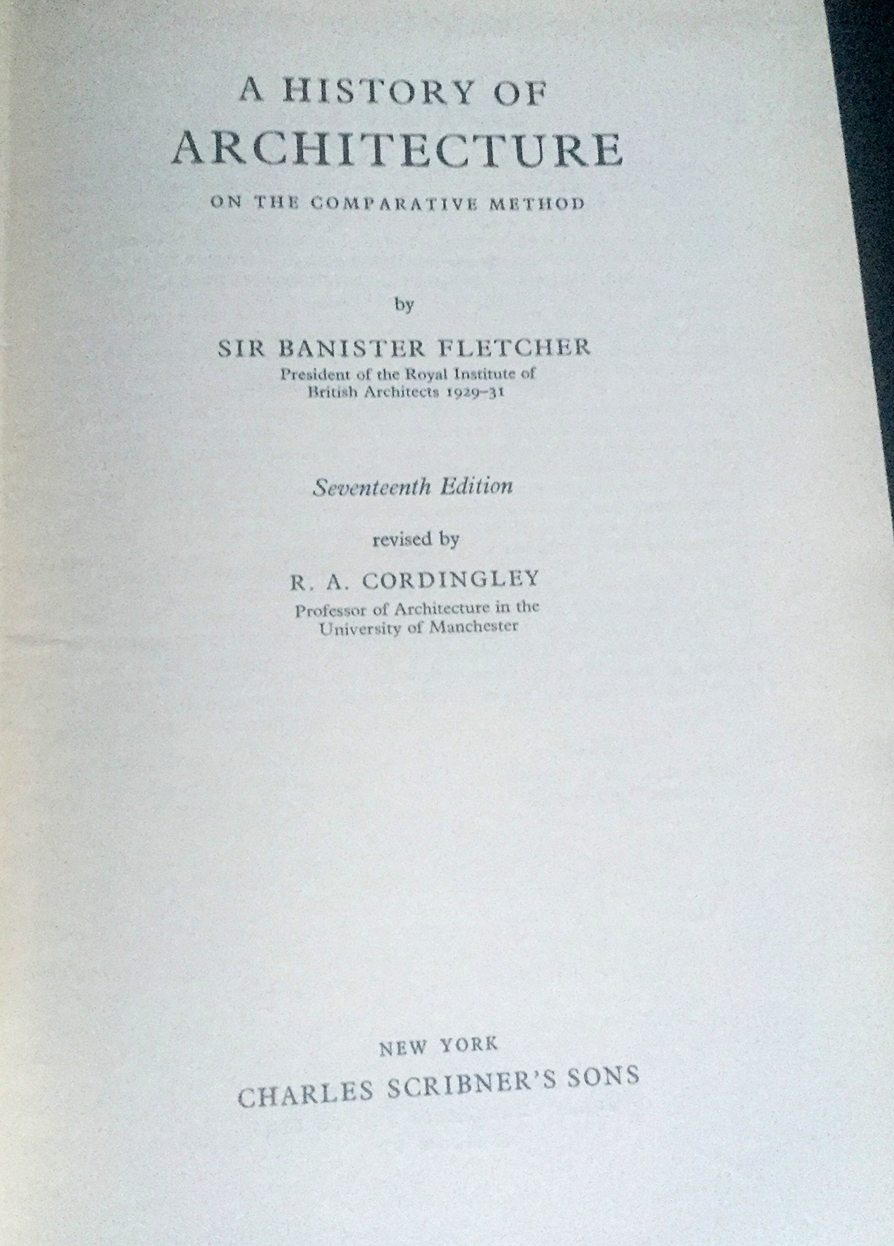 History Of Architecture By Sir Banister Fletcher Ebook Free - The best ...