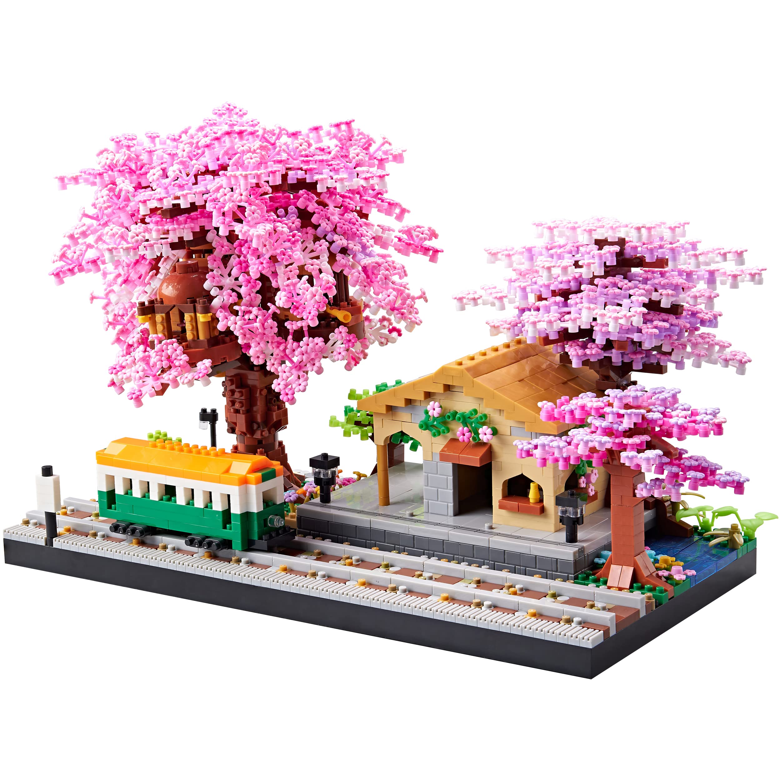 Mua Kadablk Architecture, Japanese Sakura Tree Class Train Station ...