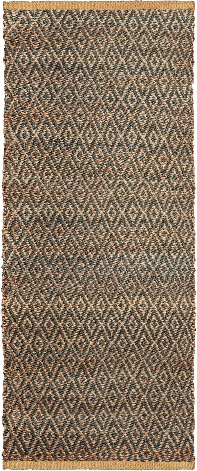 Amazon.com: Superior Diamond Jute Reversible Area Rug, 2' 6" x 6', Grey ...
