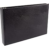 Amazon.com : 7 Ring Executive Check Binder with Zipper Pouch, Black ...