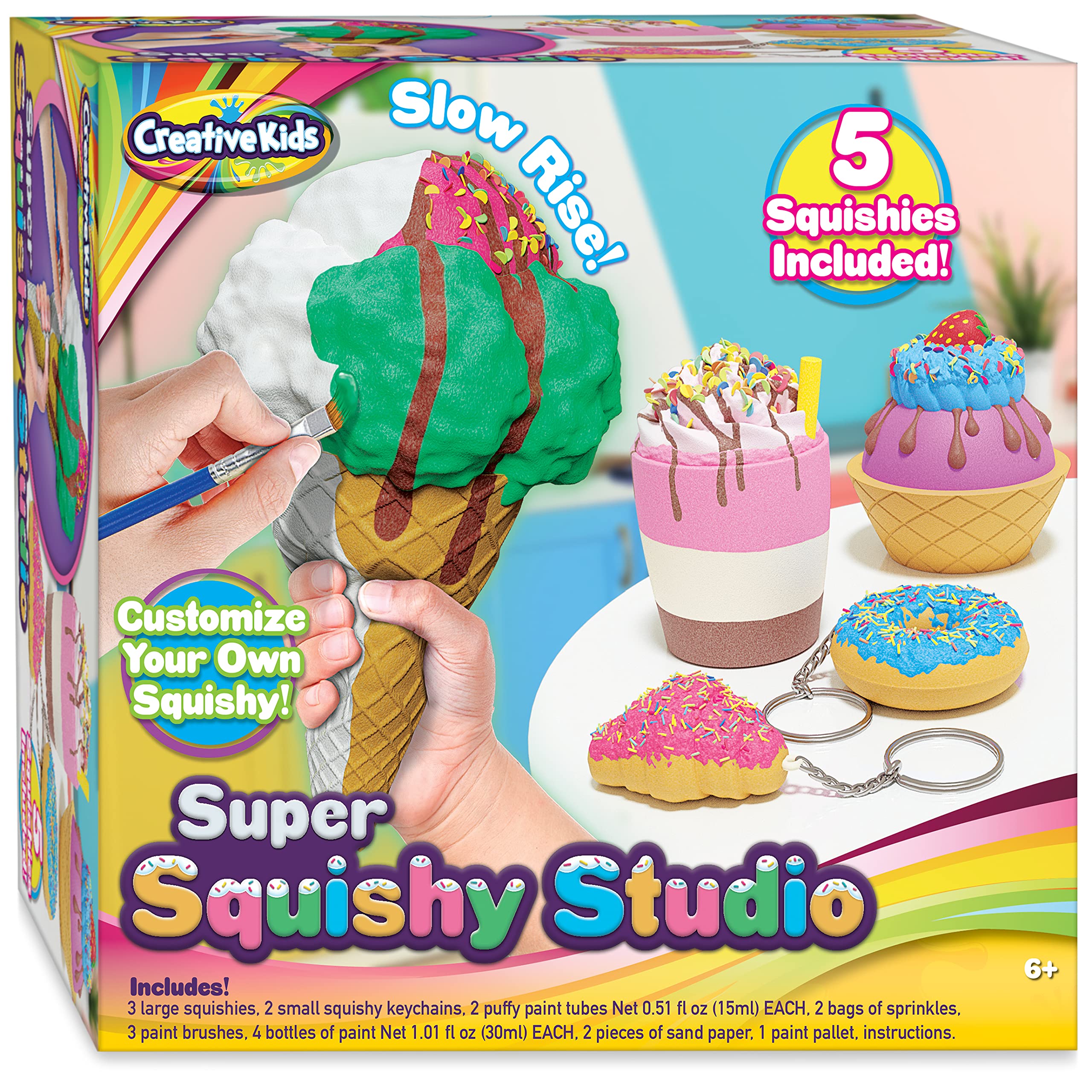 Mua Creative Kids Paint Your Own Squishies Kit - Color 3 Jumbo & 2 ...