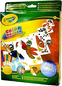 Amazon.com: Crayola Color Wonder Metallic Paper & Markers: Toys & Games