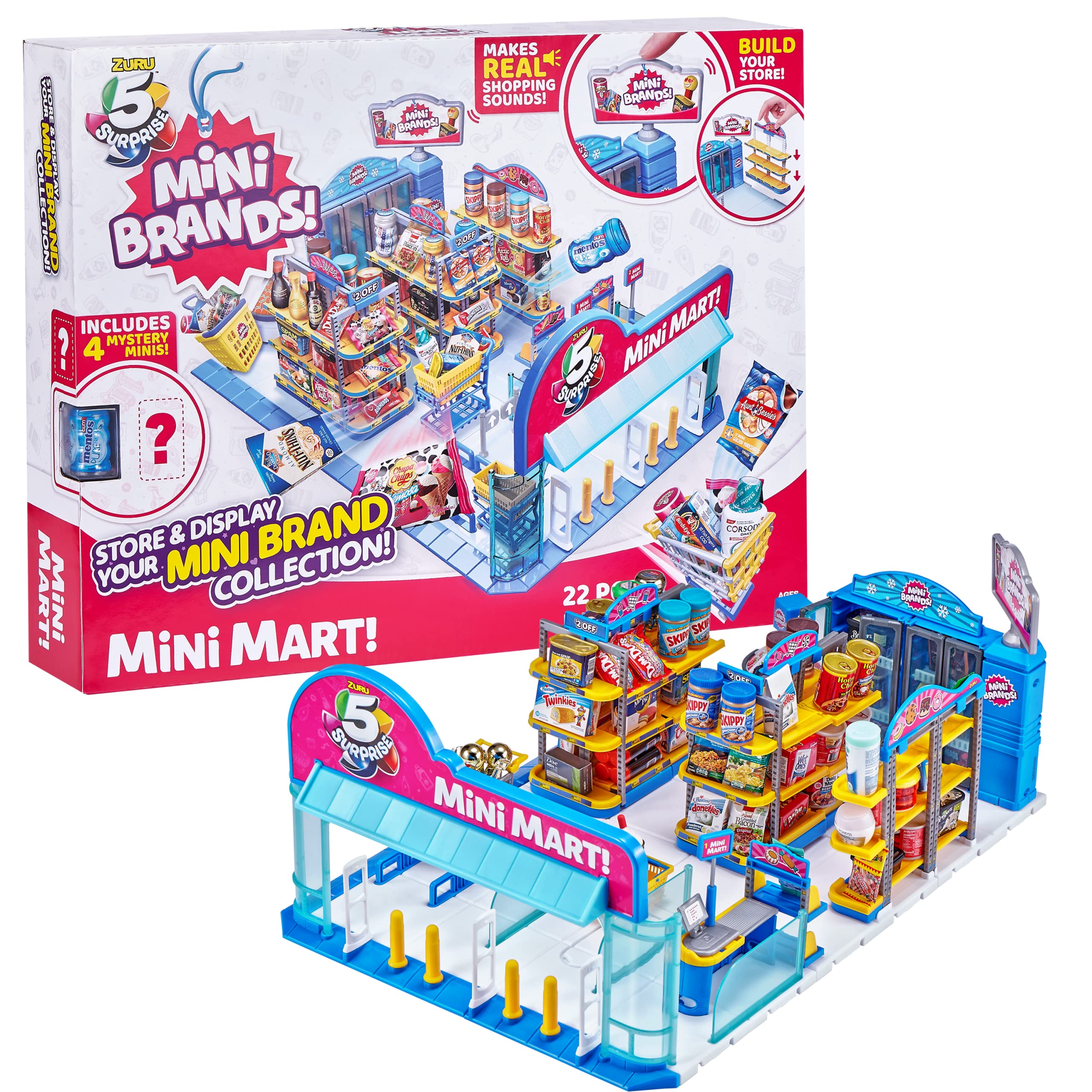 Mua 5 Surprise Mini Brands Electronic Mini Mart with 4 Mystery Mini ...