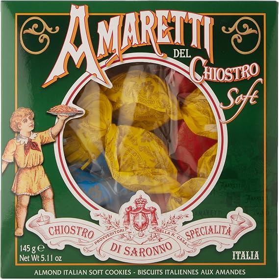 Amaretti Del Chiostro Soft Amaretti in Window Box, 145 g: Amazon.co.uk ...