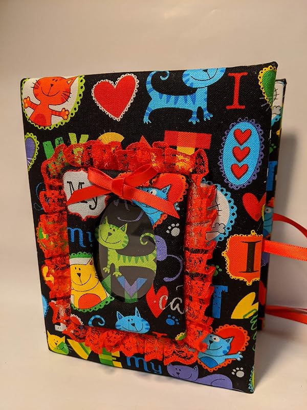 Amazon.com: Custom Kitten Photo Album, I Love Cats Photo Album - Holds ...