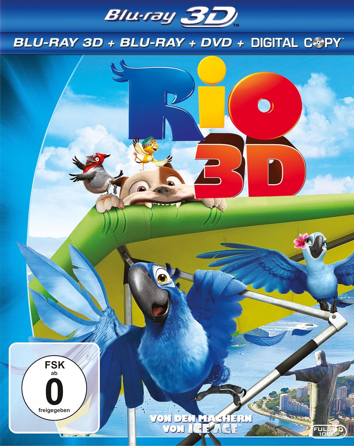Rio BR 3D BR+DVD+DC 3Disc Min: 96+74DD5.1WS Download:Angry Birds Import ...
