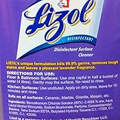 Buy Lizol Disinfectant Floor Cleaner Lavender, 975 ml Online at Low ...