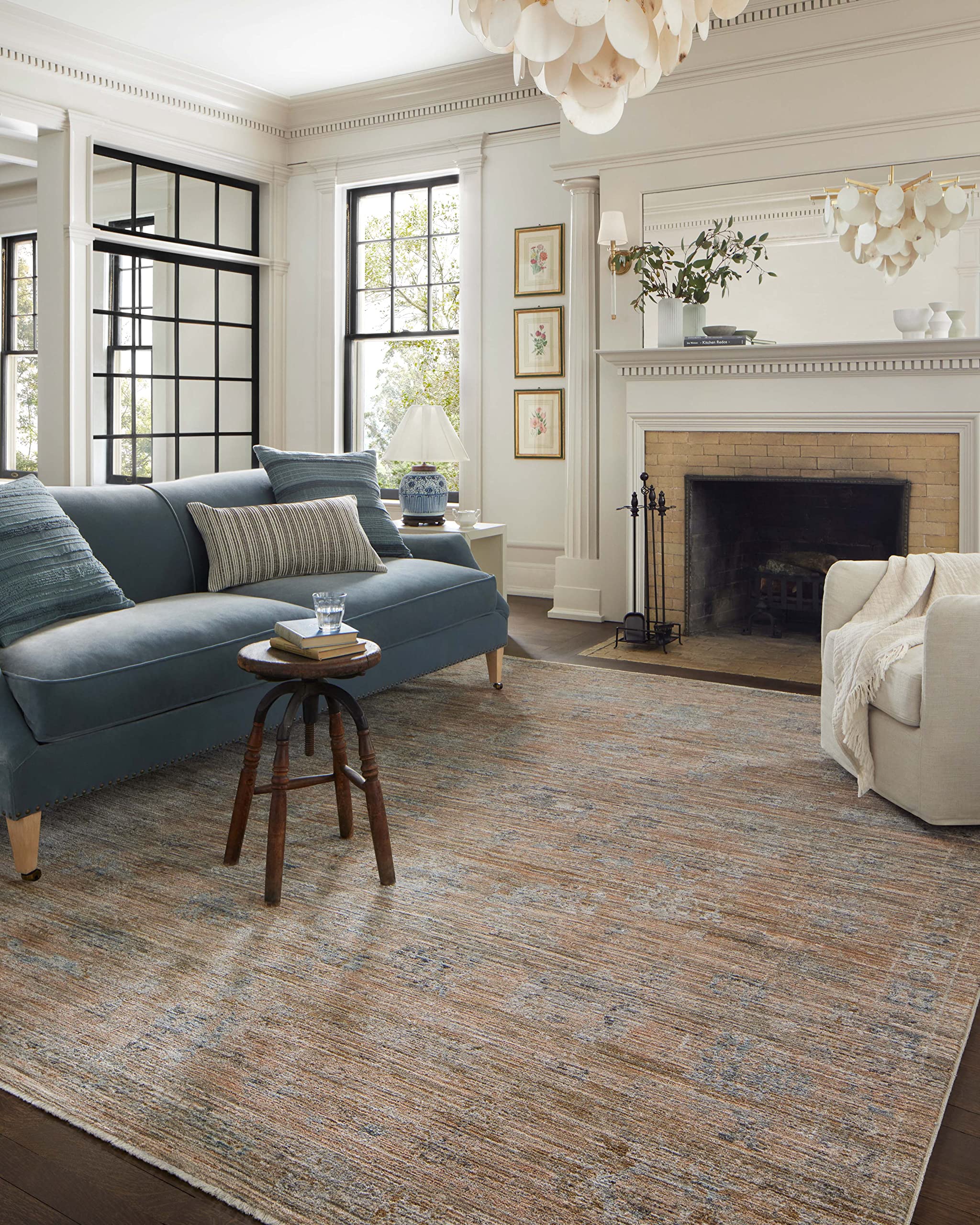 Loloi Jean Stoffer x Katherine Copper/Steel 11'-6" x 15'-7" Area Rug ...