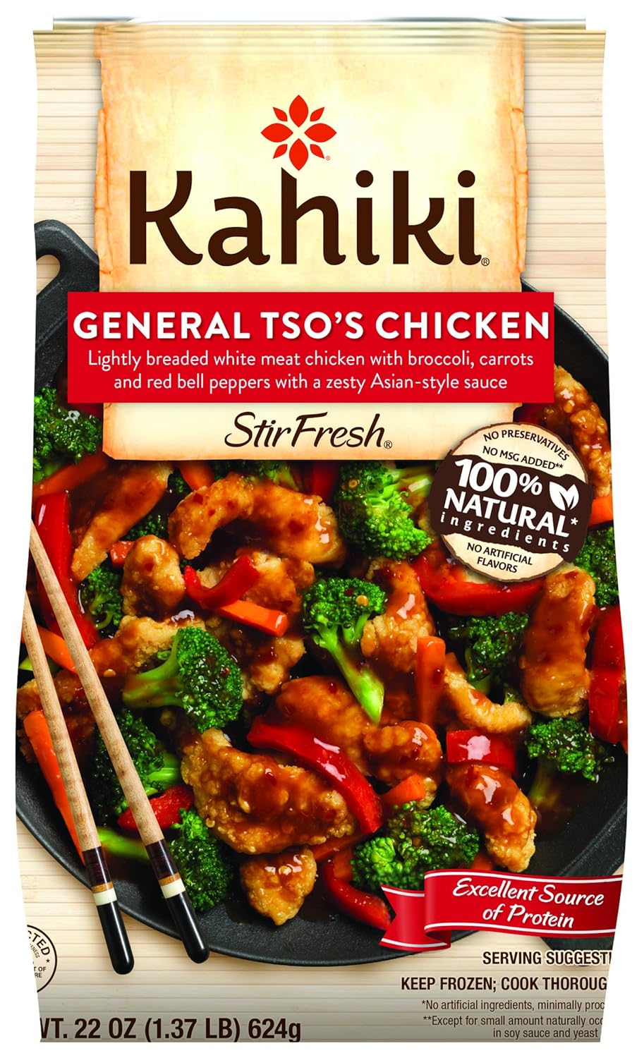 KAHIKI General Tso's Chicken Stirfresh Meal, 22 oz (Frozen): Amazon.com ...