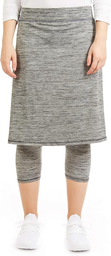 Amazon.com: Snoga Athletics Modesty Workout Pencil Skirt with Capri ...