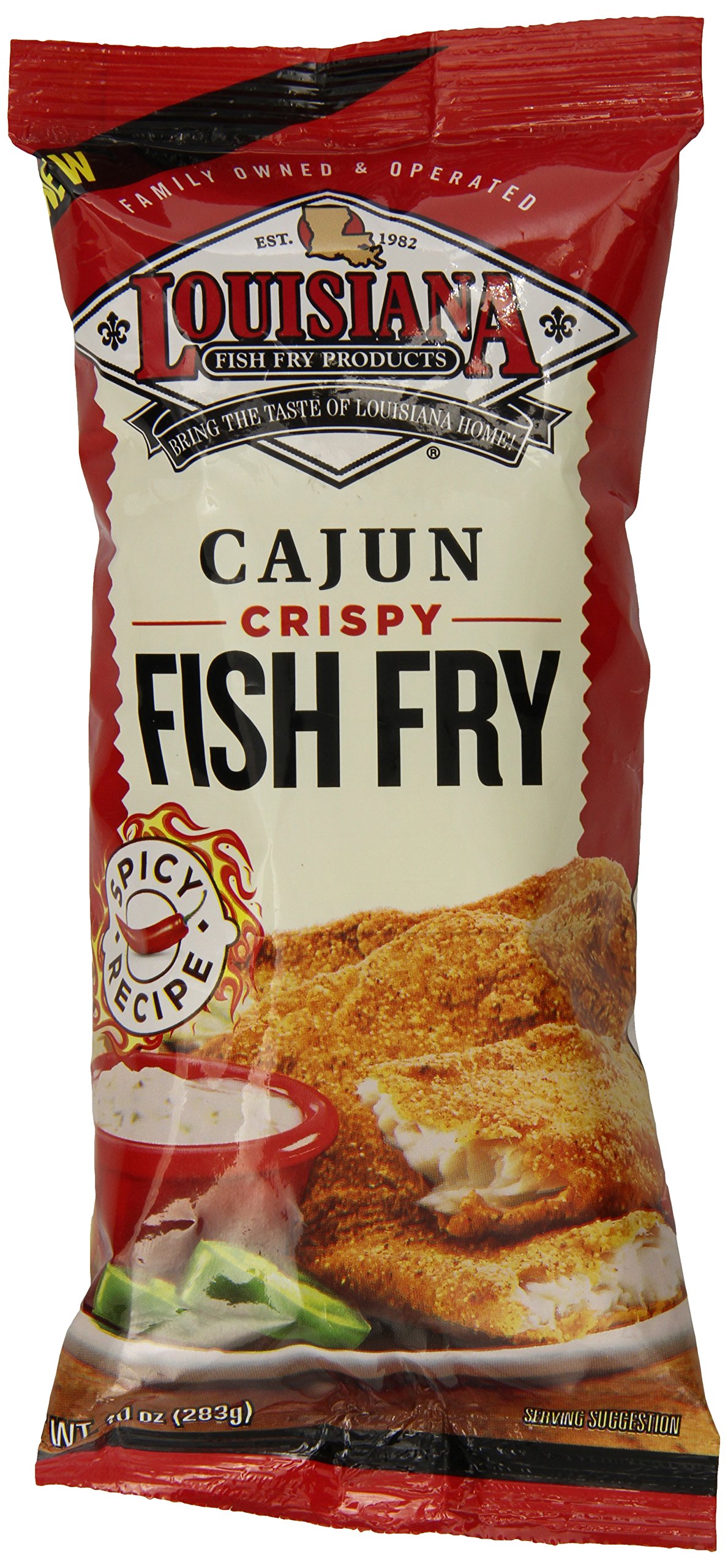 Amazon.com : Louisiana Fish Fry Products Lemon Fish Fry Mix, 10 oz ...