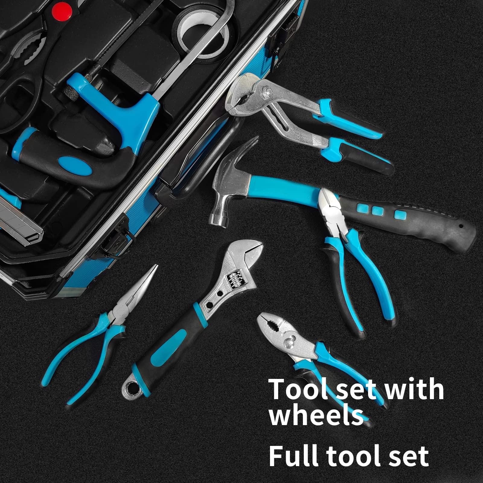 Mua Tool Sets for Men, Tool Kit with Rolling Box, Complete Household ...