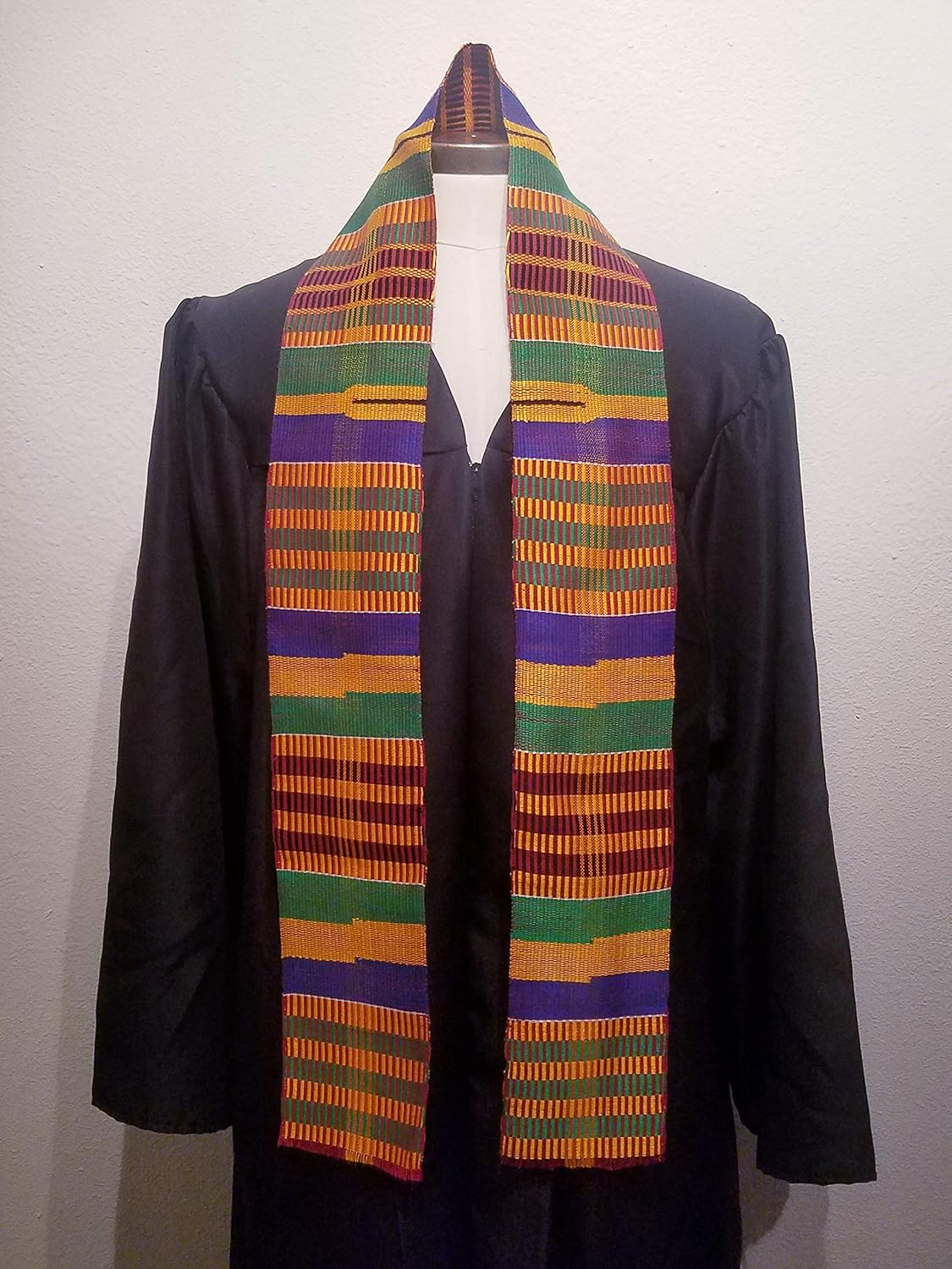 Amazon.com: African Kente Cloth Stole Scarf - Multicolor: Handmade