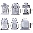 Amazon.com: 3-D Metal Halloween Ghost Cemetery 17" Tombstones -Full Set ...