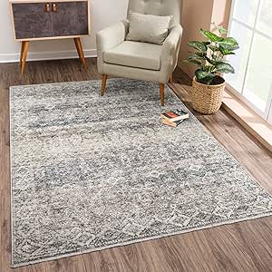 Amazon.com: Bloom Rugs Caria Washable Non-Slip 3x5 Rug - Beige Brown ...