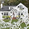 Amazon.com : OurWarm 900 sqft Halloween Spider Web Decoration Outdoor ...
