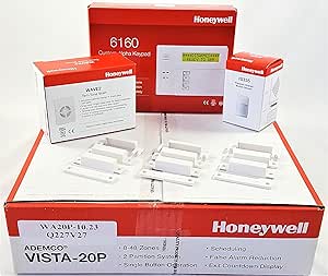 Amazon.com: Honeywell Vista 20P Hardwired Kit with a 6160 Keypad, One ...