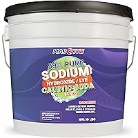 Amazon.com: Sodium Hydroxide (Caustic Soda Beads) Lye 99% Pure (10lbs ...
