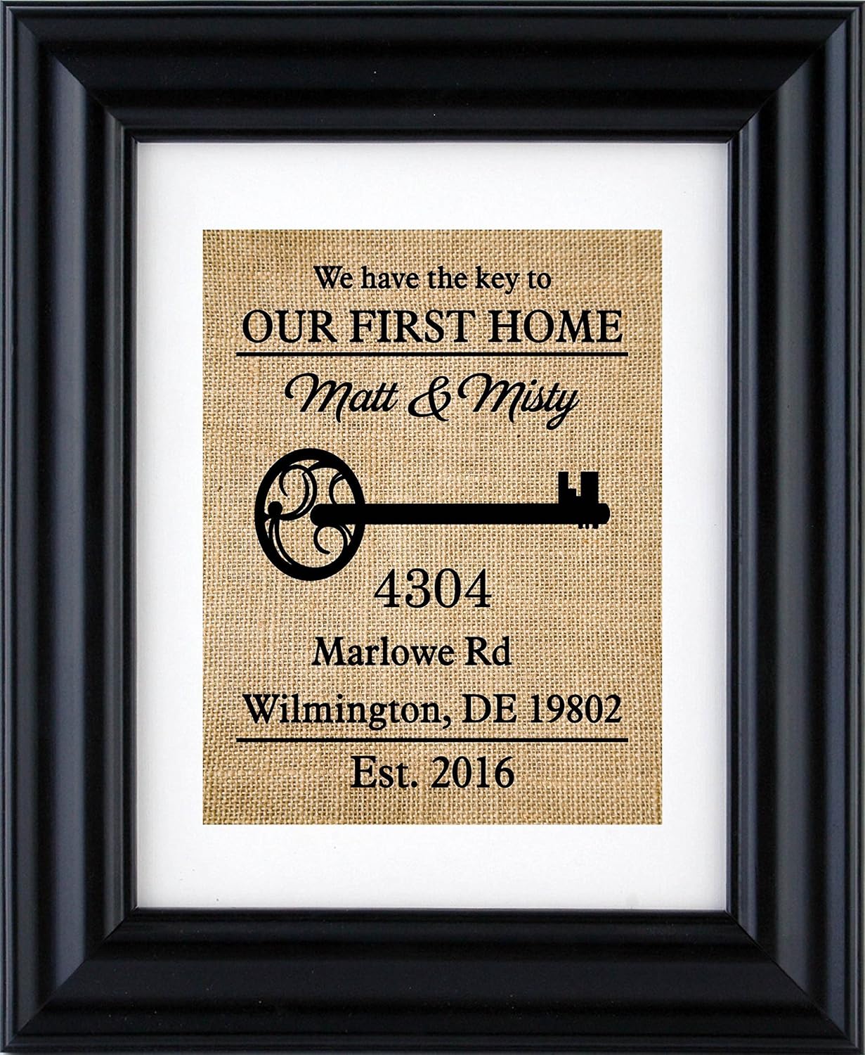 Our first home sign - new home decor, Our First Home Burlap Print ...