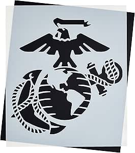 Amazon.com: Large U.S Marine Corps Stencil for Painting on Wood, Fabric ...