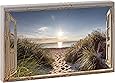 Fensterblick - Zum Strand 2 | Panoramabild im XXL Format | Poster | Wandbild | Fotografie ...