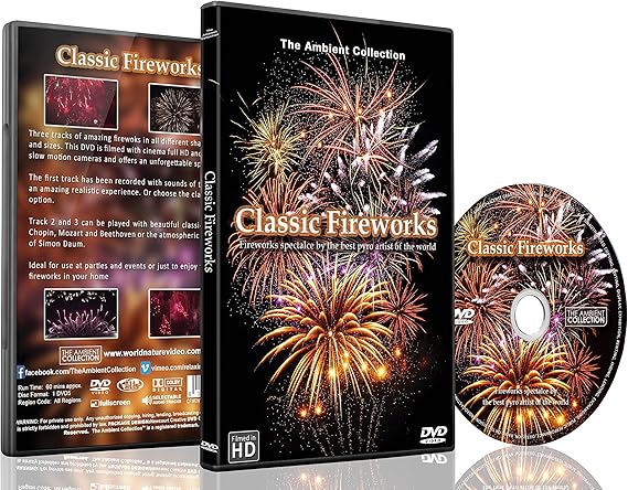 Classic Fireworks 2016 DVD with Music and Pyrotechnic Sounds Recorded ...