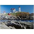 Amazon.com: MyPuzzle Nubble Lighthouse at Cape Neddick, York Beach ...